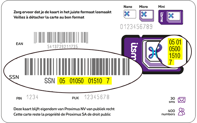 Identificatie van je prepaidkaart | Proximus